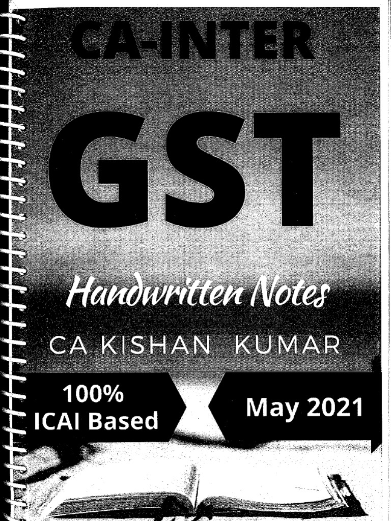 GST Handwritten Notes by CA Krishan Kumar Sir | PDF