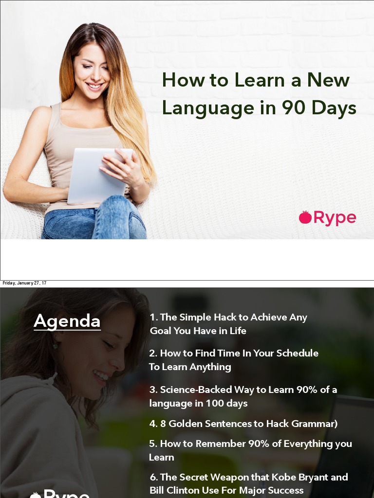 How To Learn New Language in 90 Days | PDF | Speech | Vocabulary