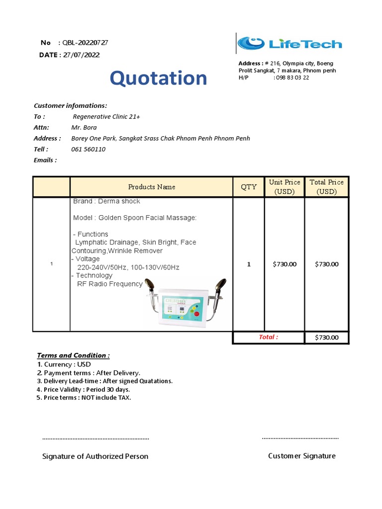 QBL - Derma Shock | PDF