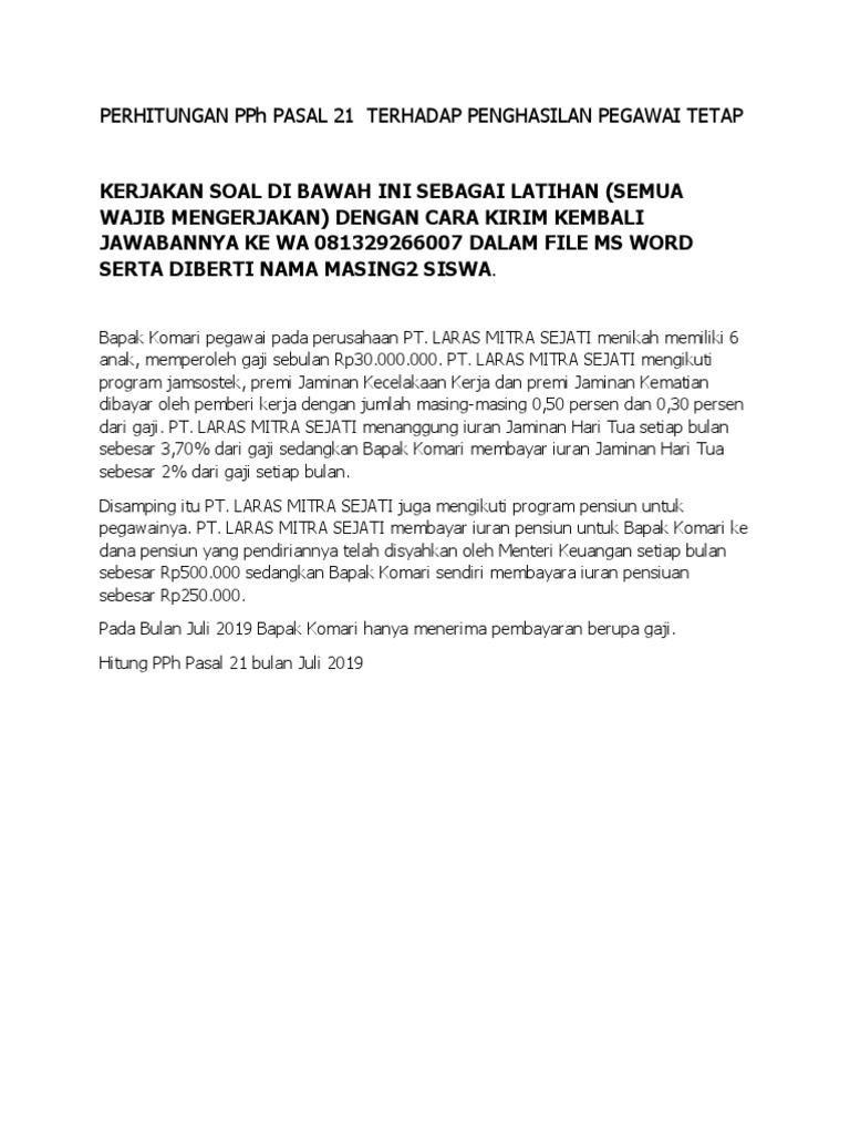 PPH 21 ONLINE-2 ZADA MIPA6 | PDF
