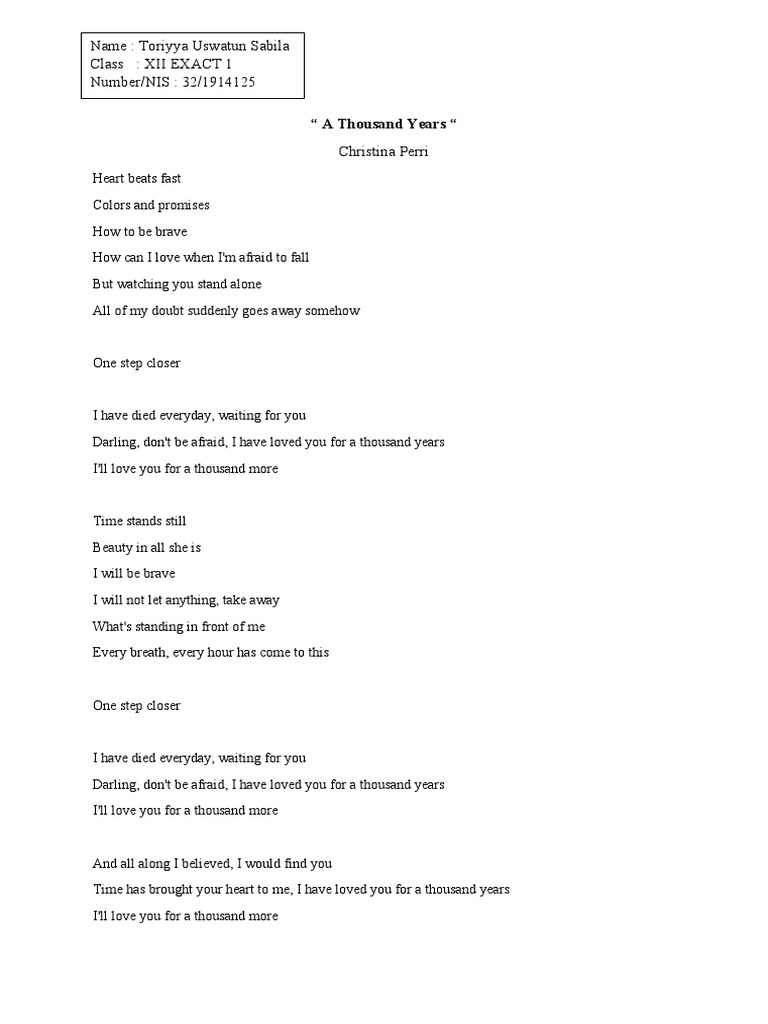 Review A Song A Thousand Years | Download Free PDF | Songs