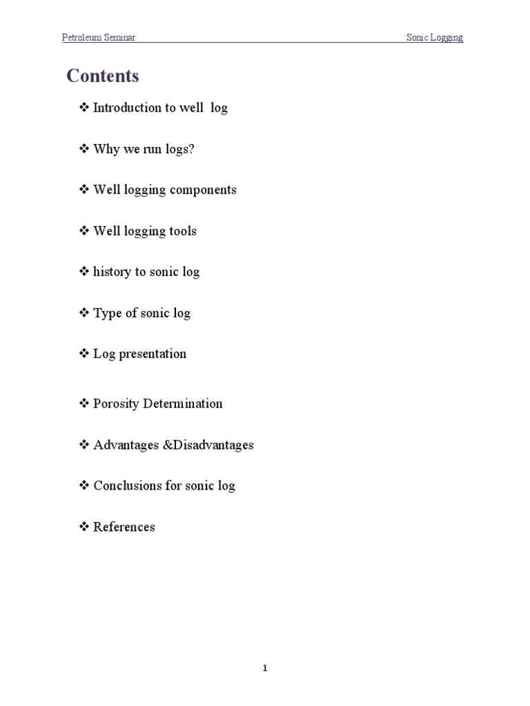 Sonic Logging | PDF | Petroleum Reservoir | Applied And ...