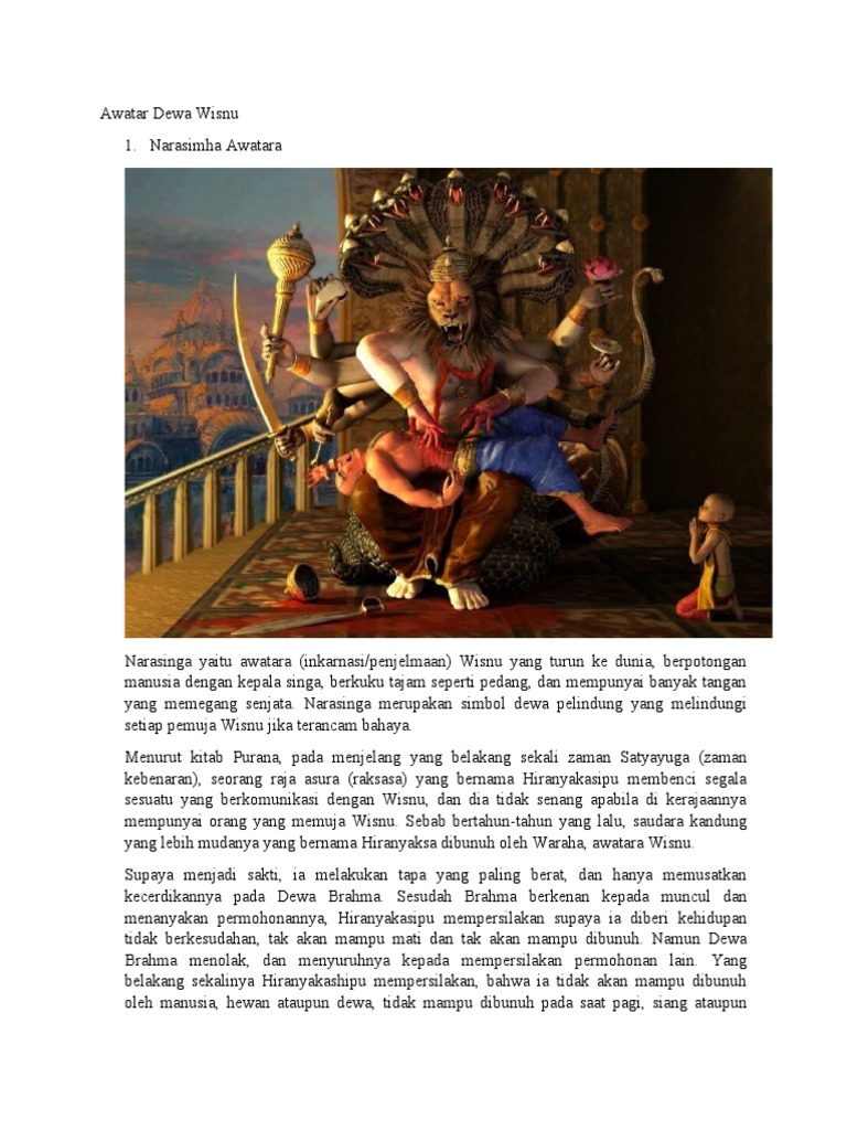 Awatar Dewa Wisnu | PDF | Filsafat | Sejarah