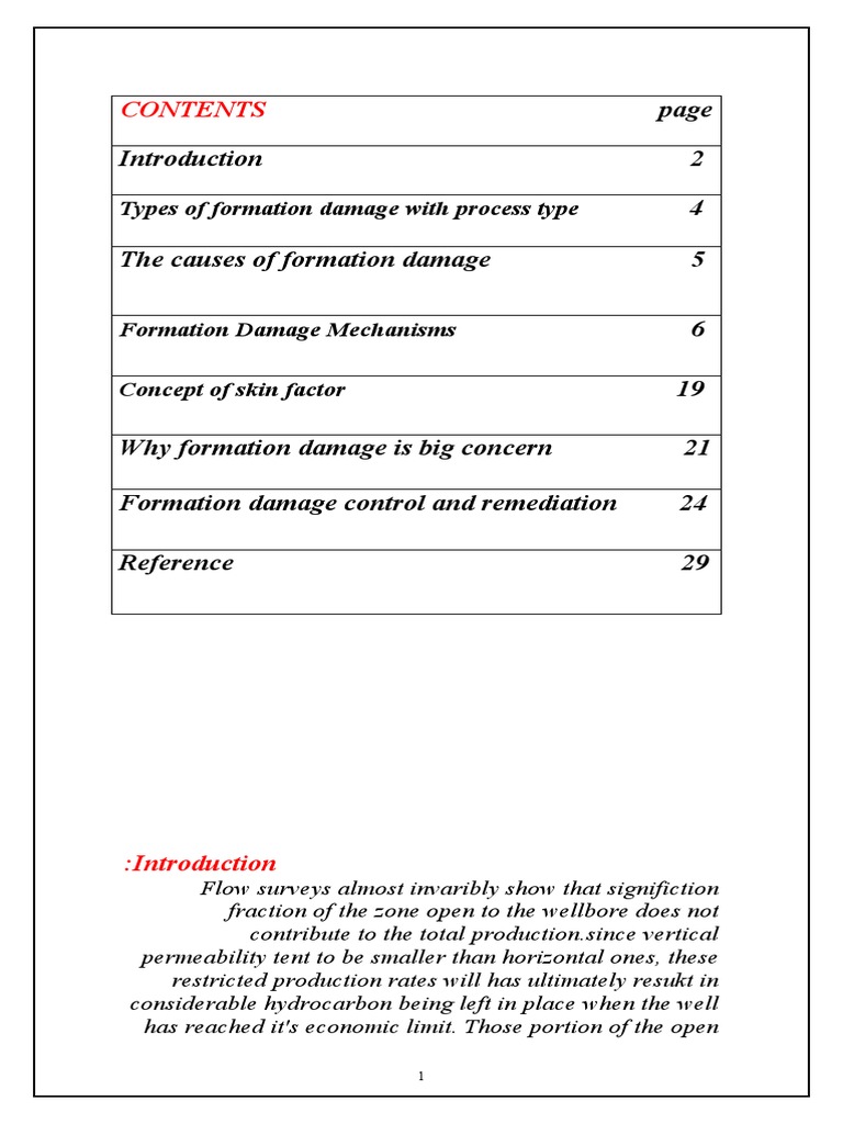 Formation Damage 1 | PDF | Solubility | Porosity