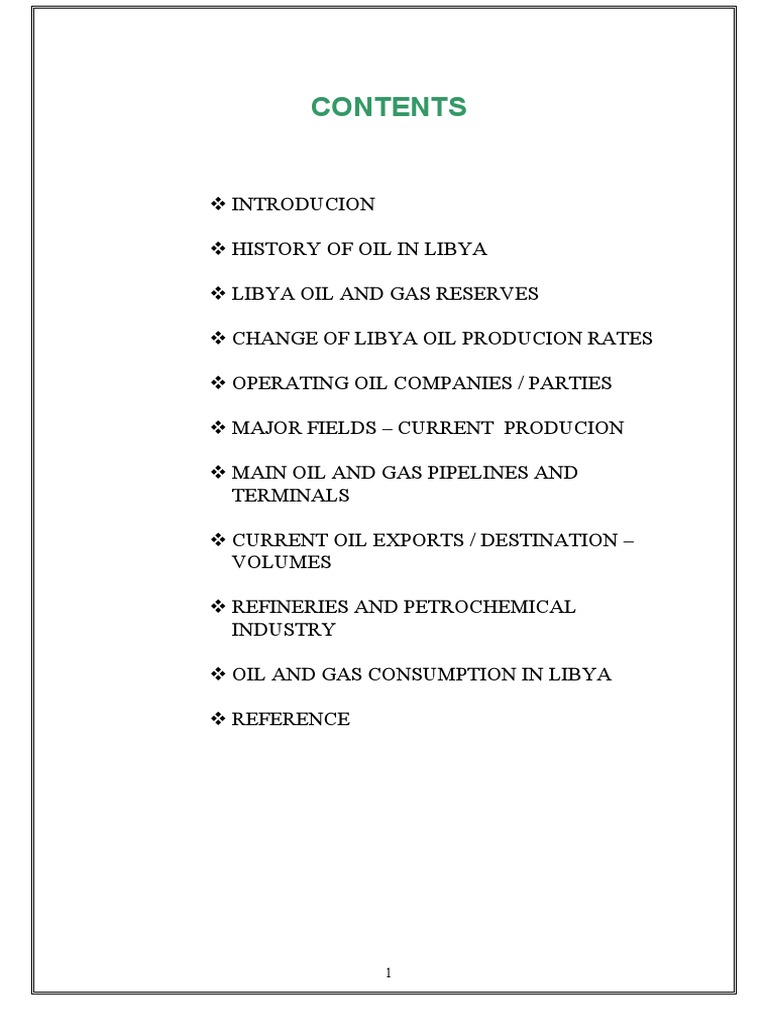 Libya Oil and Gas Industry Overview | PDF | National Oil Corporation ...