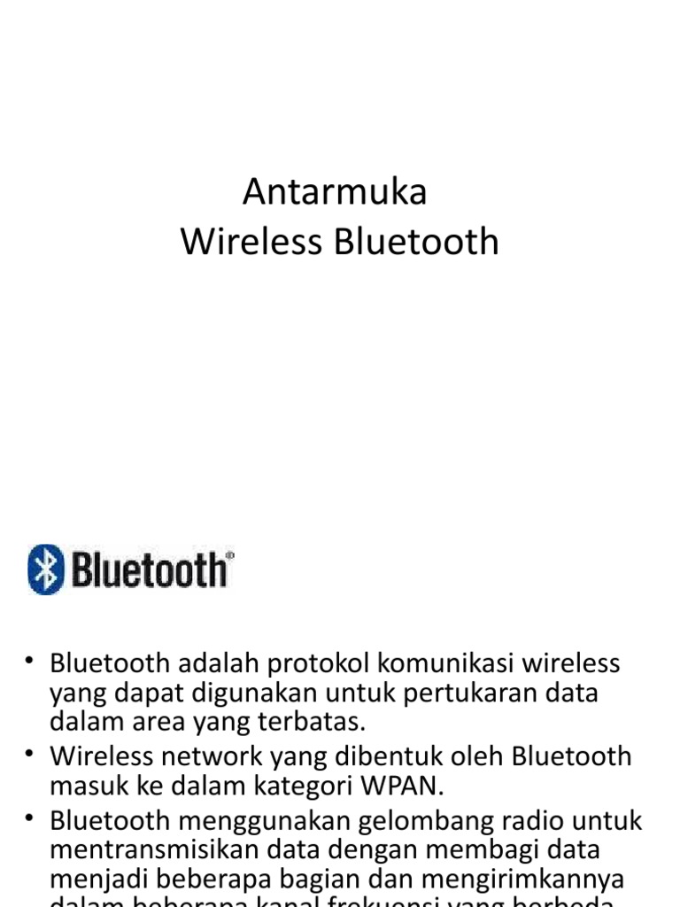 Antarmuka Bluetooth | PDF