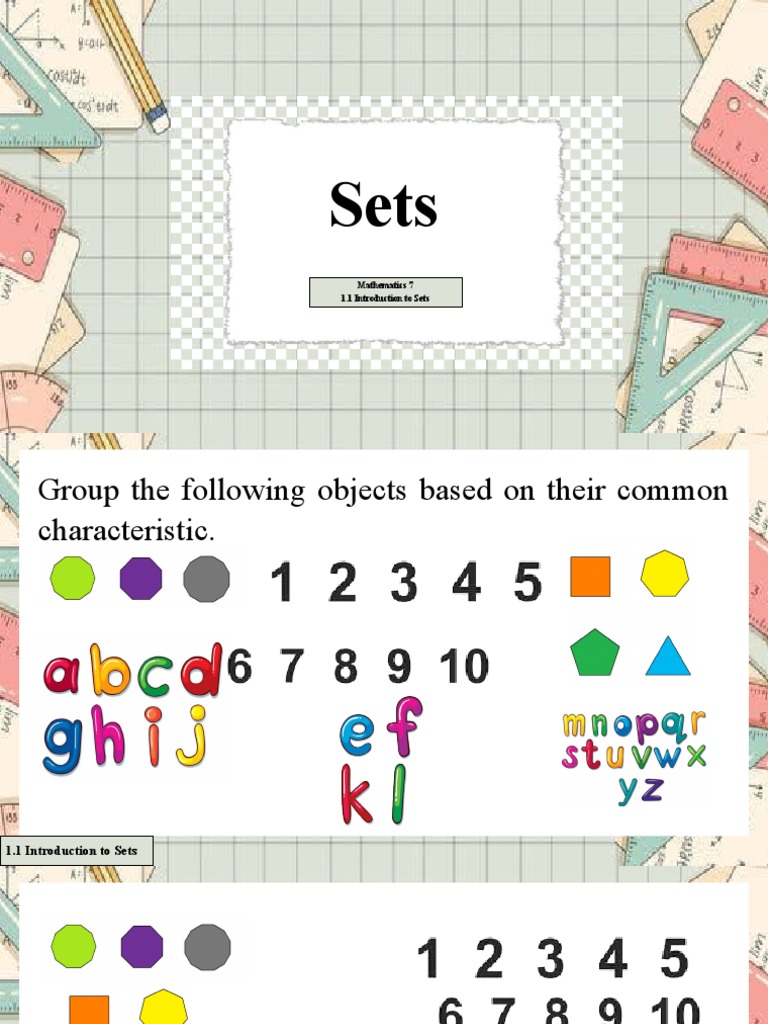 1.1-Introduction To Sets | PDF | Set (Mathematics) | Mathematics