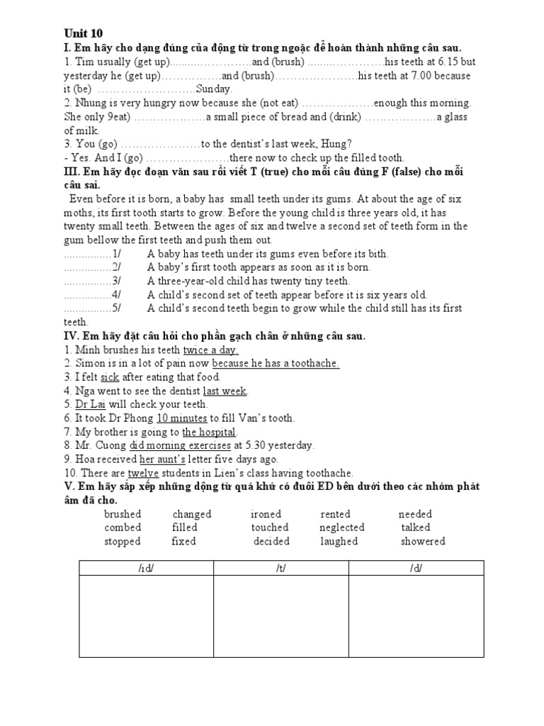 Unit 10 | PDF | Foods | Food And Drink
