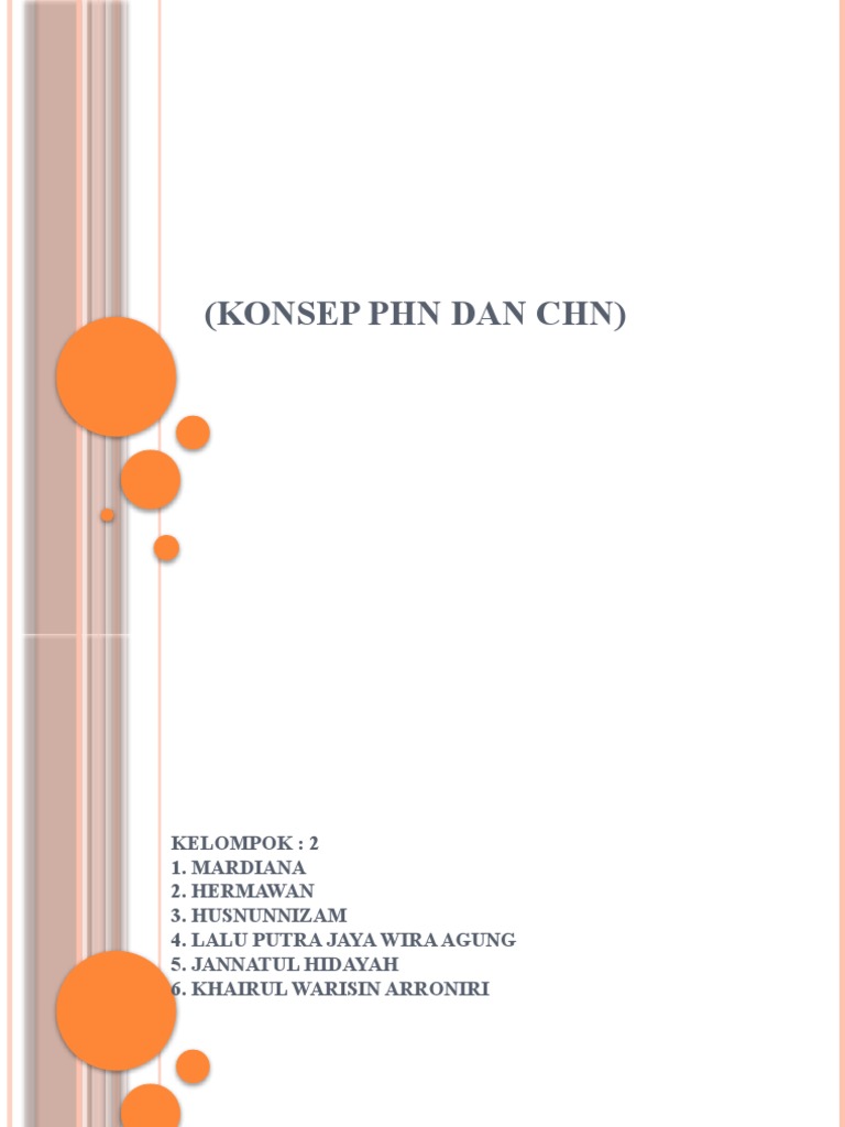 KONSEP PHN DAN CHN) | PDF