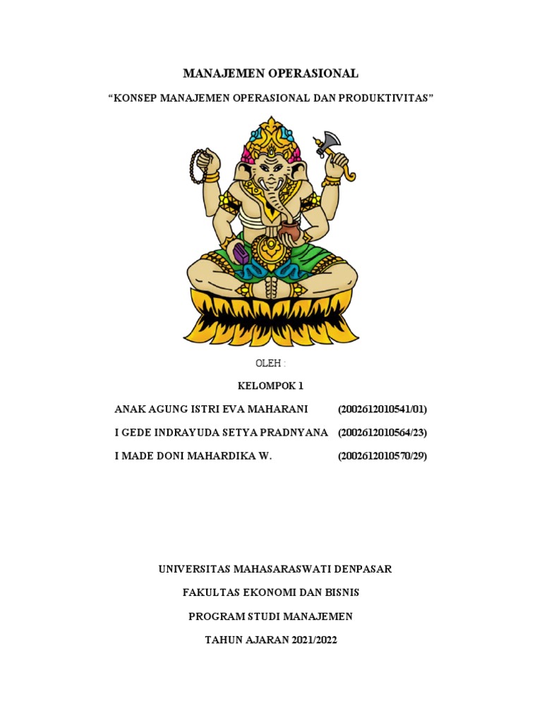 Makalah KLP 1 Mnj. Operasional | PDF