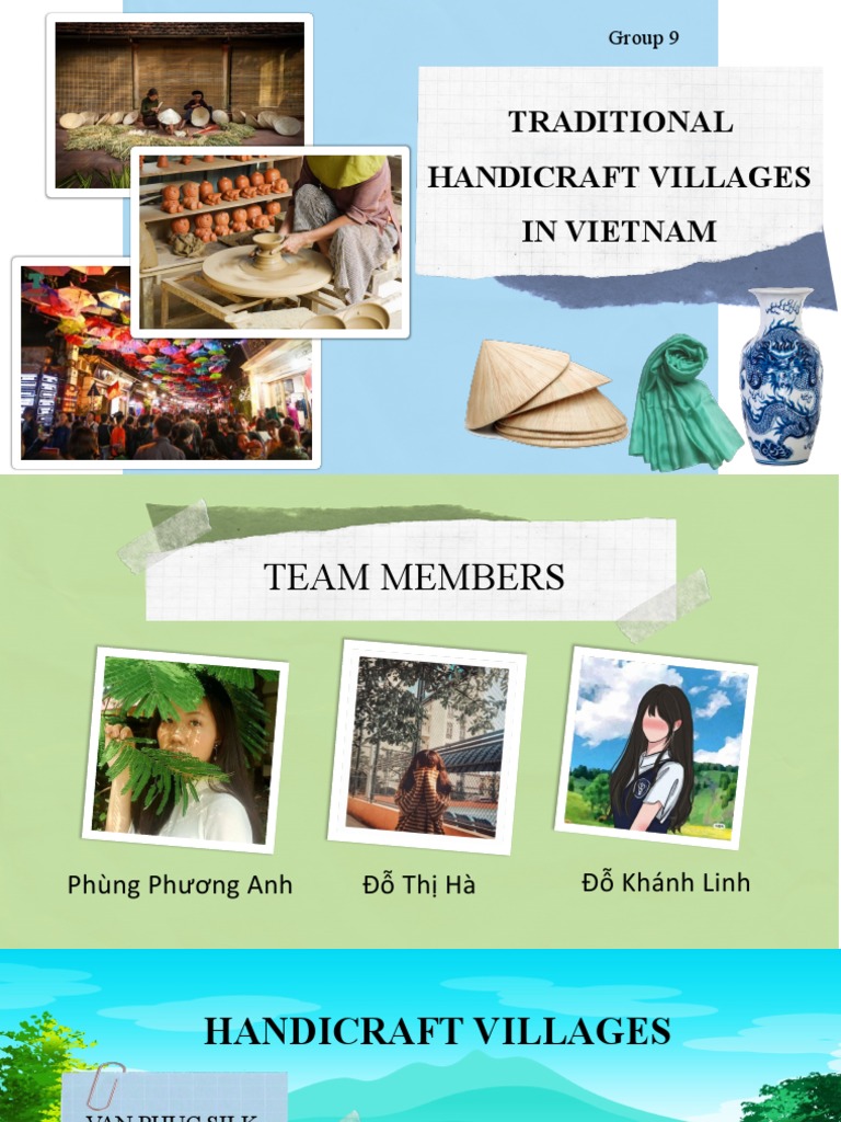 HANDICRAFT VILLAGES - Group 9 | PDF | Vietnam | Decorative Arts