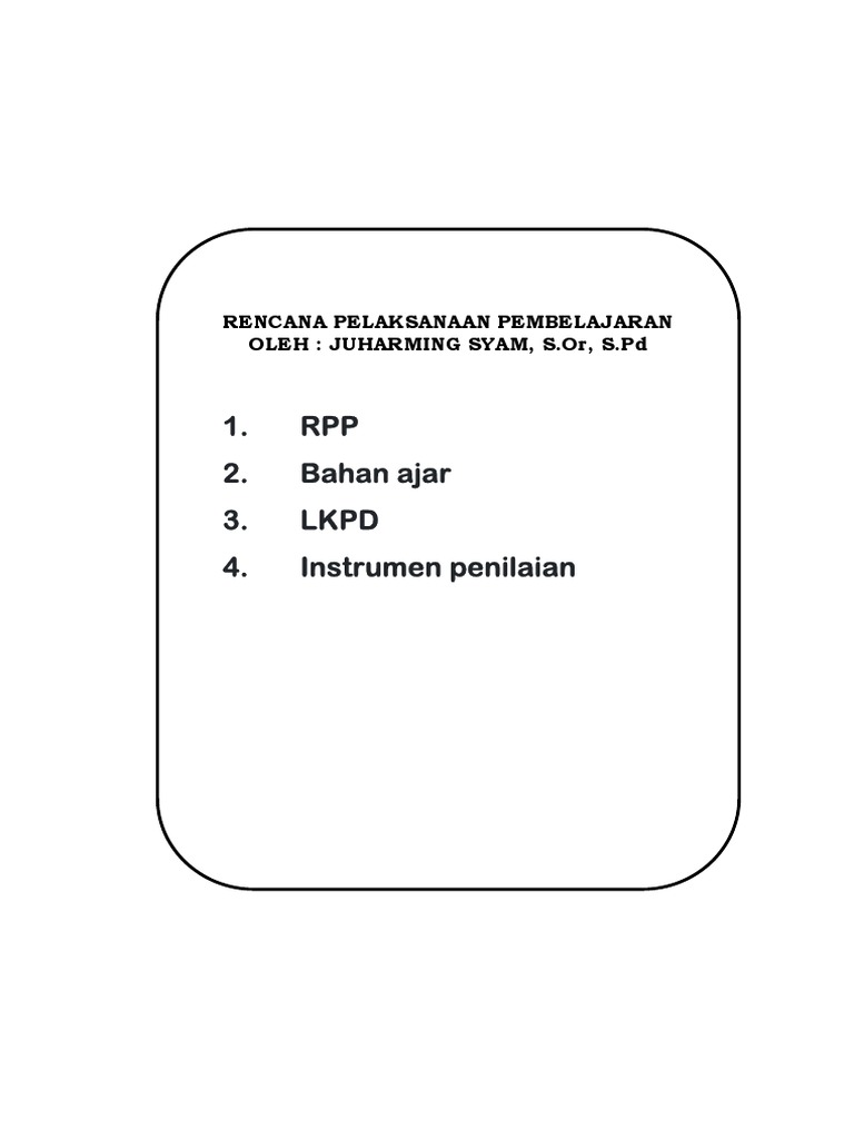 RPP 2. Bahan Ajar 3. LKPD 4. Instrumen Penilaian: Rencana Pelaksanaan Pembelajaran Oleh ...