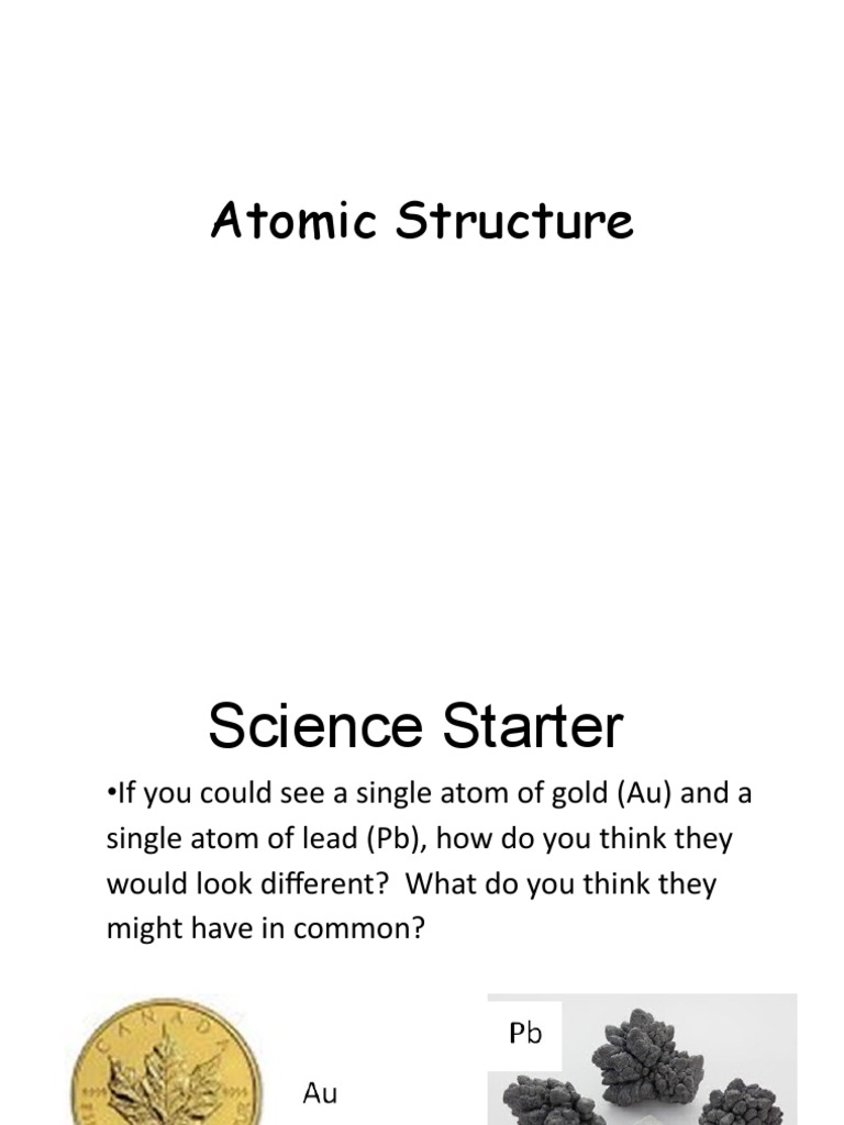 Atomic Structure PP | PDF | Atoms | Atomic Nucleus