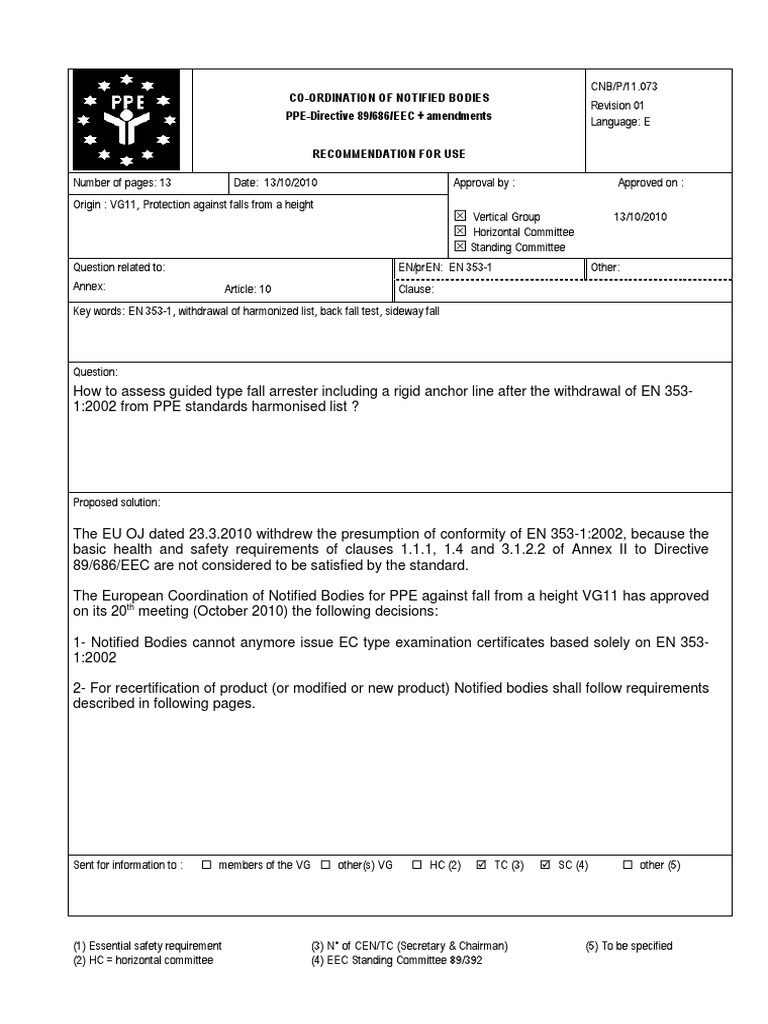 CNB P 11 073 | PDF | Anchor | Rope