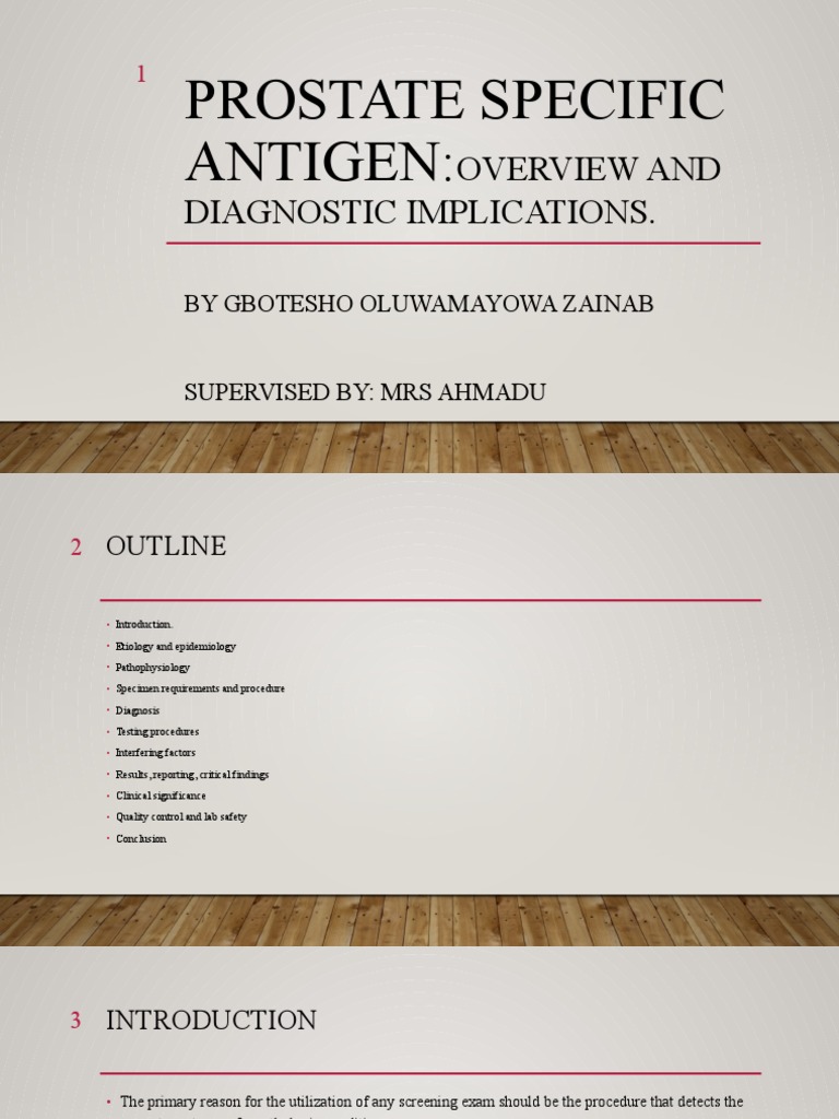 Prostrate Specific Antigen-1 | PDF | Prostate Specific Antigen | Prostate Cancer