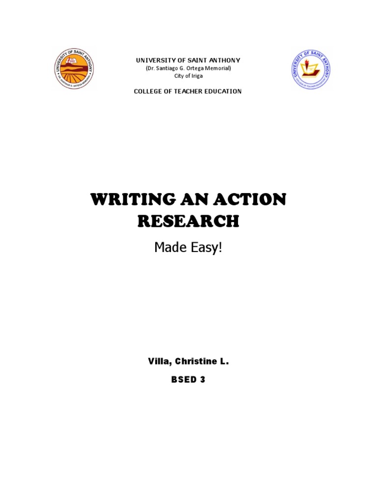 (BOOK) WRITING AN ACTION RESEARCH MADE EASY! - Villa | PDF