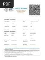 RT PCR Test Report | PDF | Epidemiology | Health Care