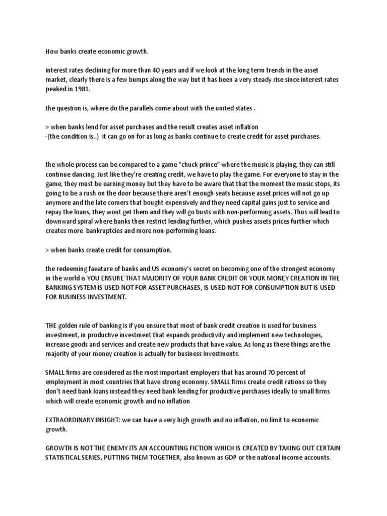 Roles of Banks | PDF | Banks | Finance & Money Management