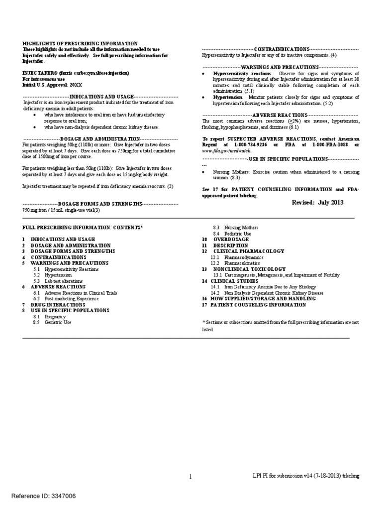 S 000 LBL | PDF | Intravenous Therapy | Chemistry