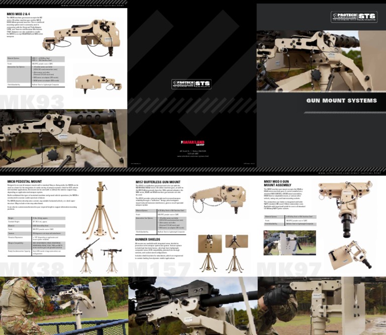5e1db40f5caa2749a7501267 - STS - PROTECH - Gun Mount Brochure | PDF | Ammunition | Manufactured ...