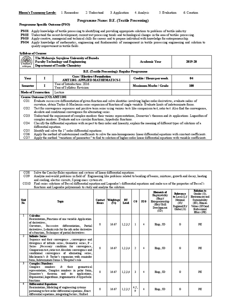 Textile Chemistry - BE Textile Processing | PDF | Angular Resolution | Equations