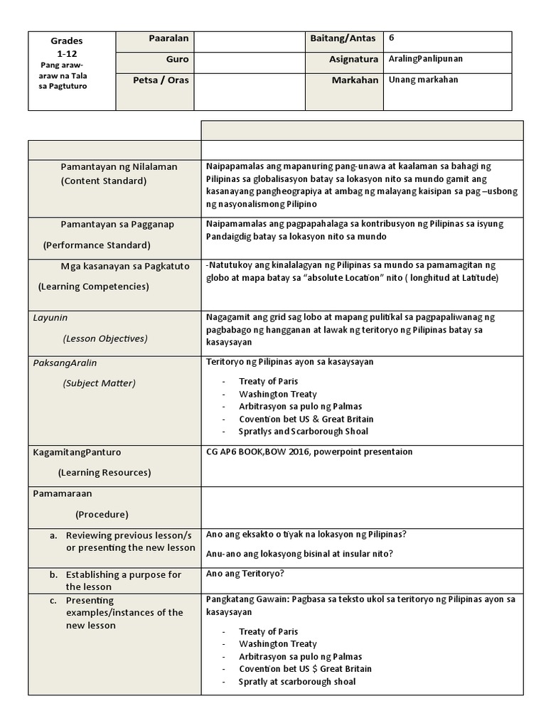 Nagagamit Ang Grid Sag Lobo at Mapang Pulitikal Sa Pagpapaliwanag NG ...