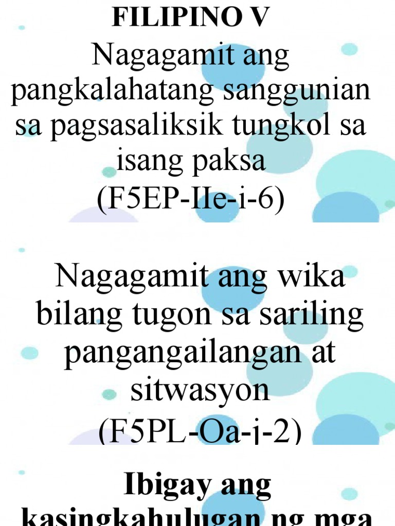 Nagagamit Ang Pangkalahatang Sanggunian Sa Pagsasaliksik Tungkol Sa ...
