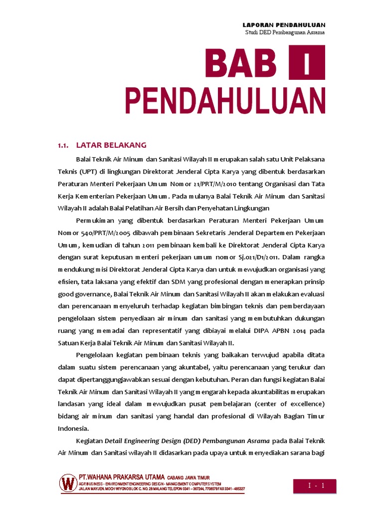 BAB 1 Lapdal DED Oke | PDF