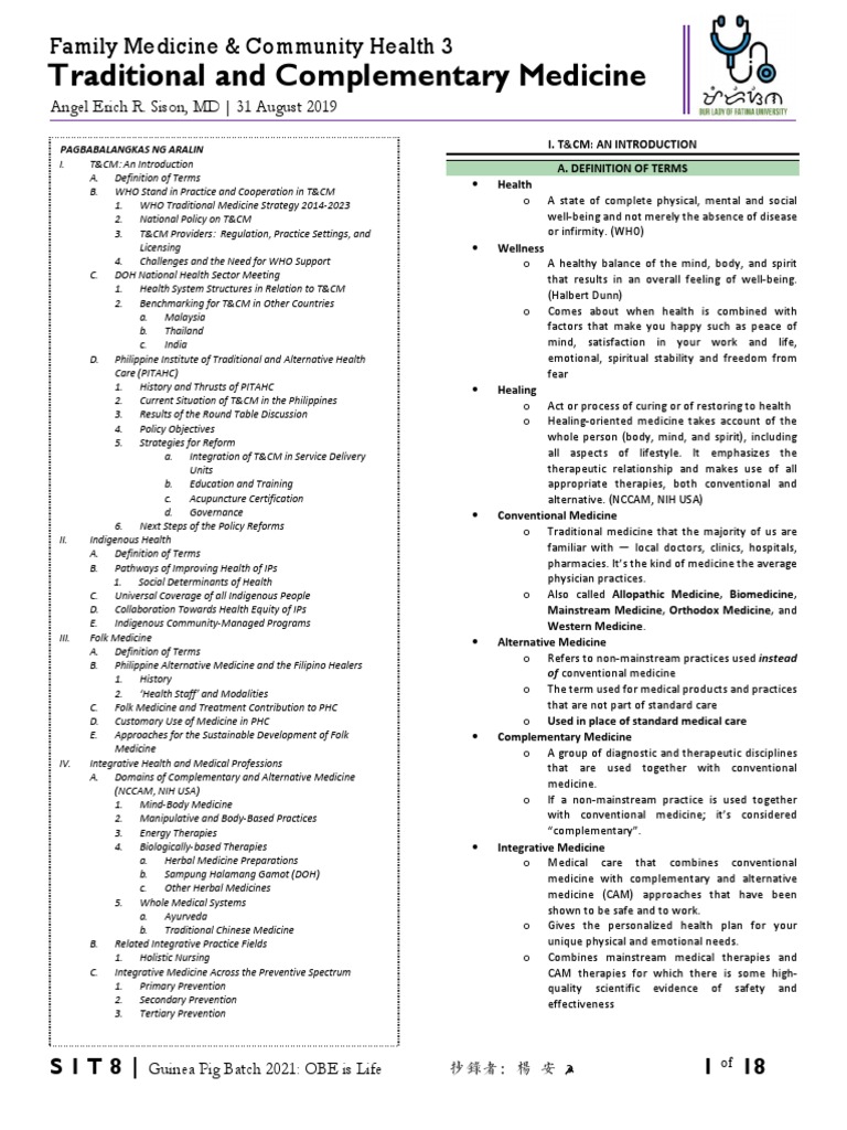 08 Traditional and Complementary Medicine | PDF | Alternative Medicine | Medicine