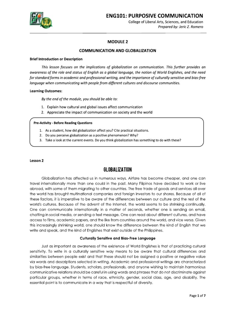 Globalizaion | PDF