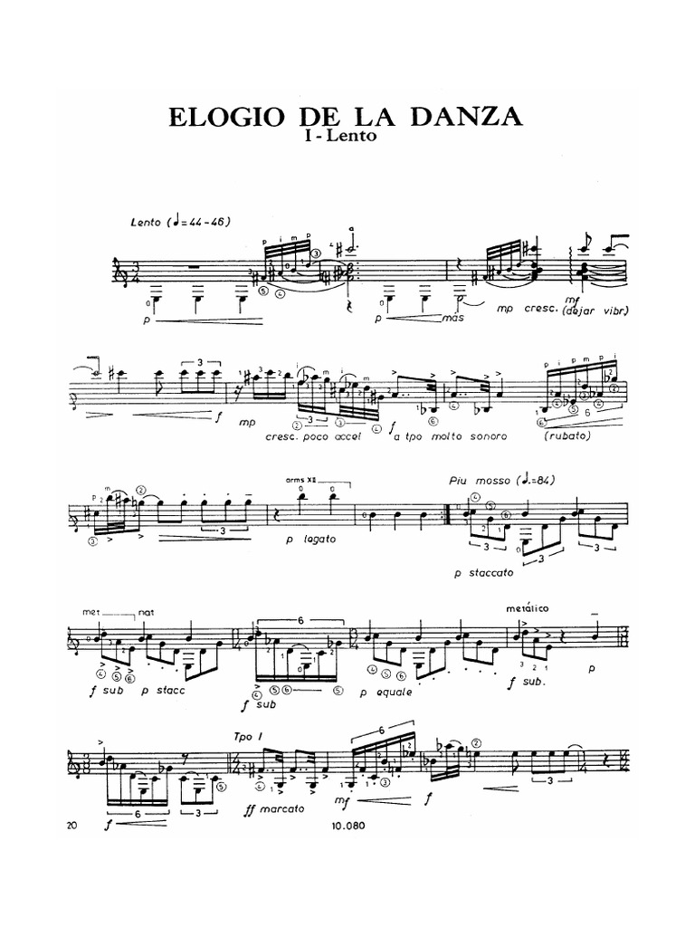 Elogio de La Danza | PDF