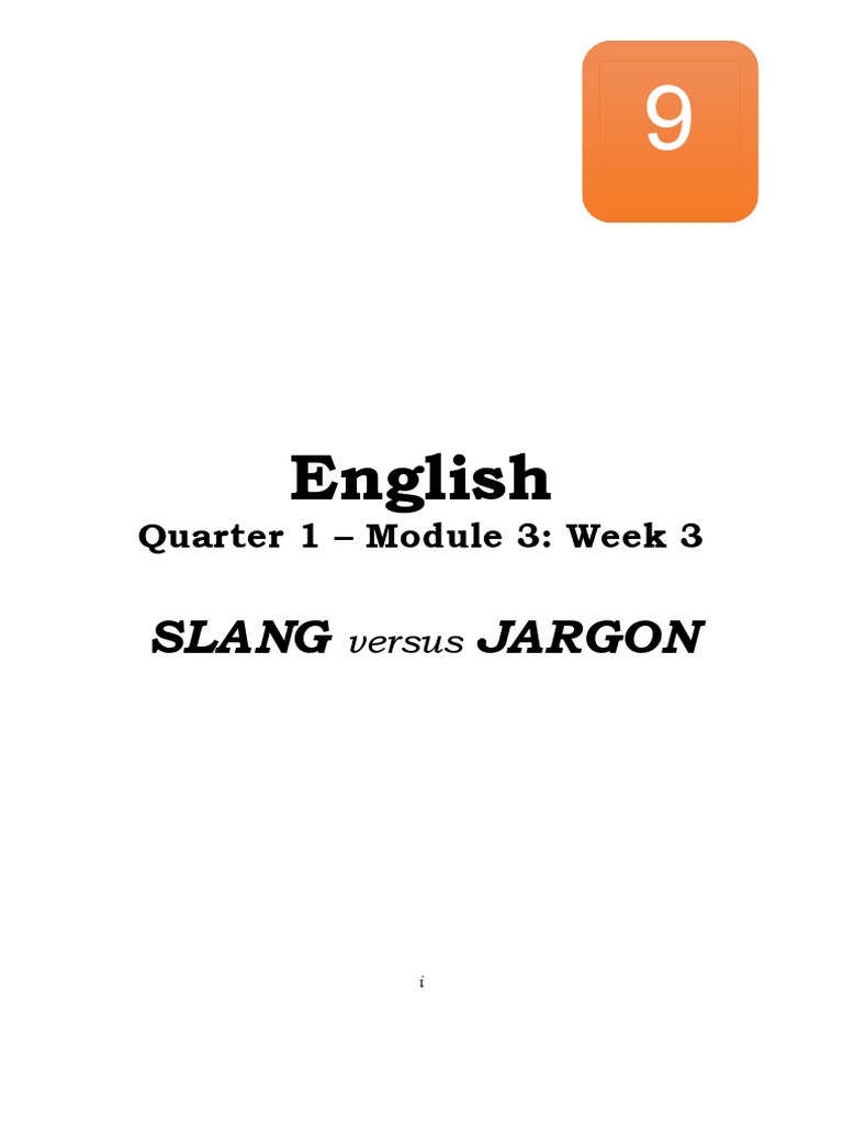Distinguishing Slang from Jargon | PDF | Jargon | Slang