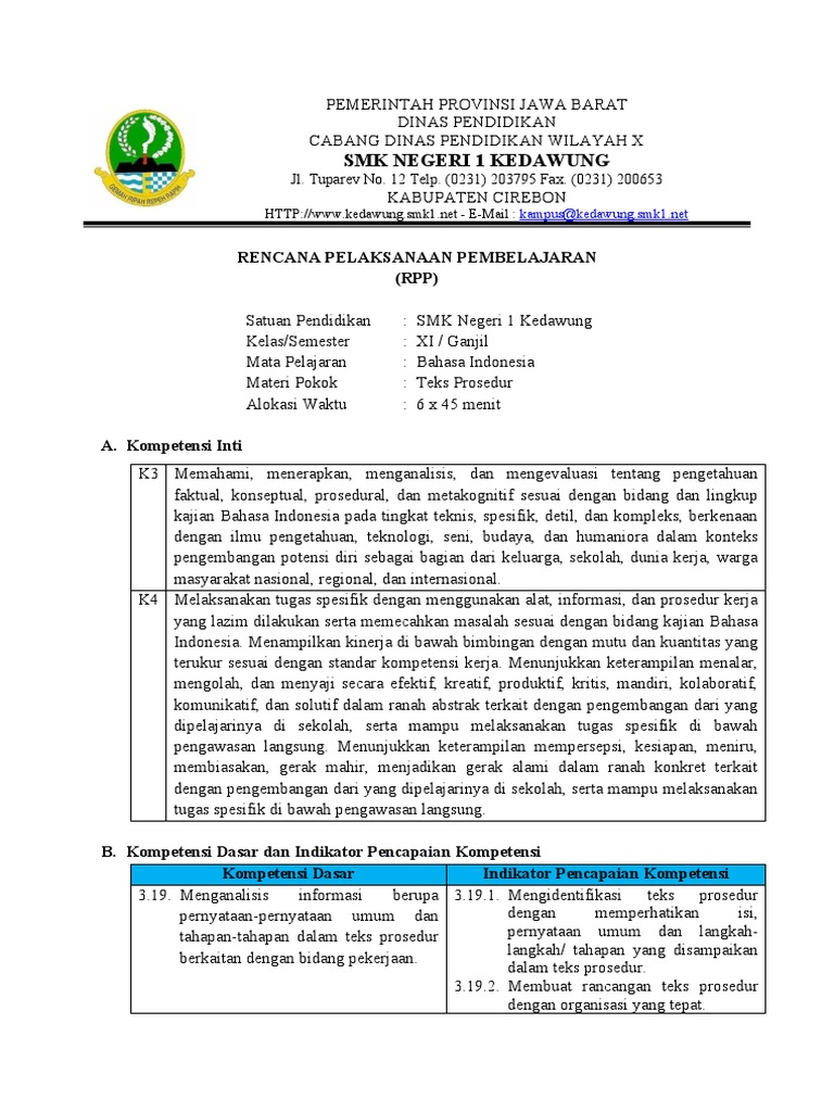 KD 3.19 Teks Prosedur | PDF