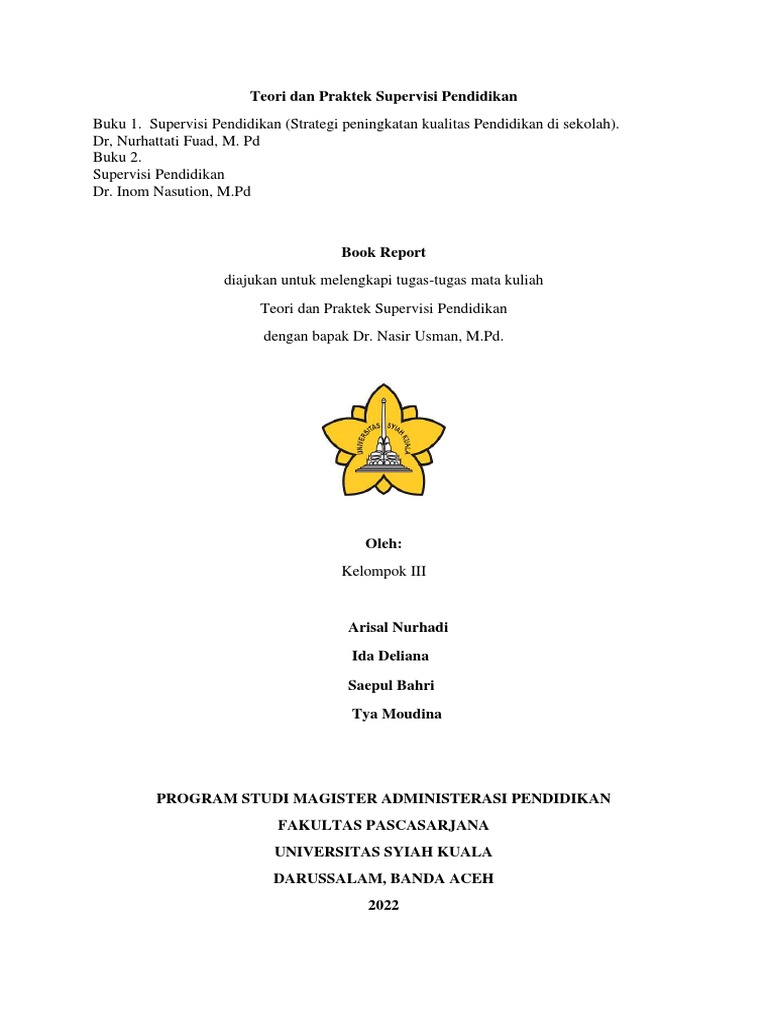 Report Book Kelompok 3.ok | PDF