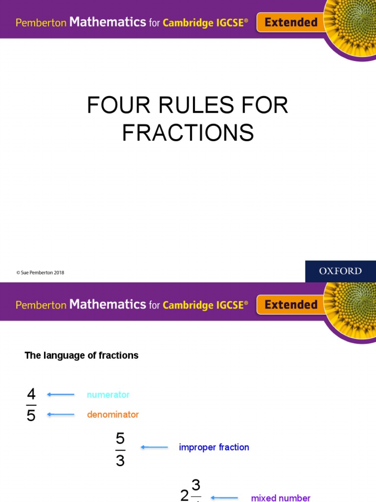 Chapter 4 Fractions | PDF | Lexicology | Mathematical Objects