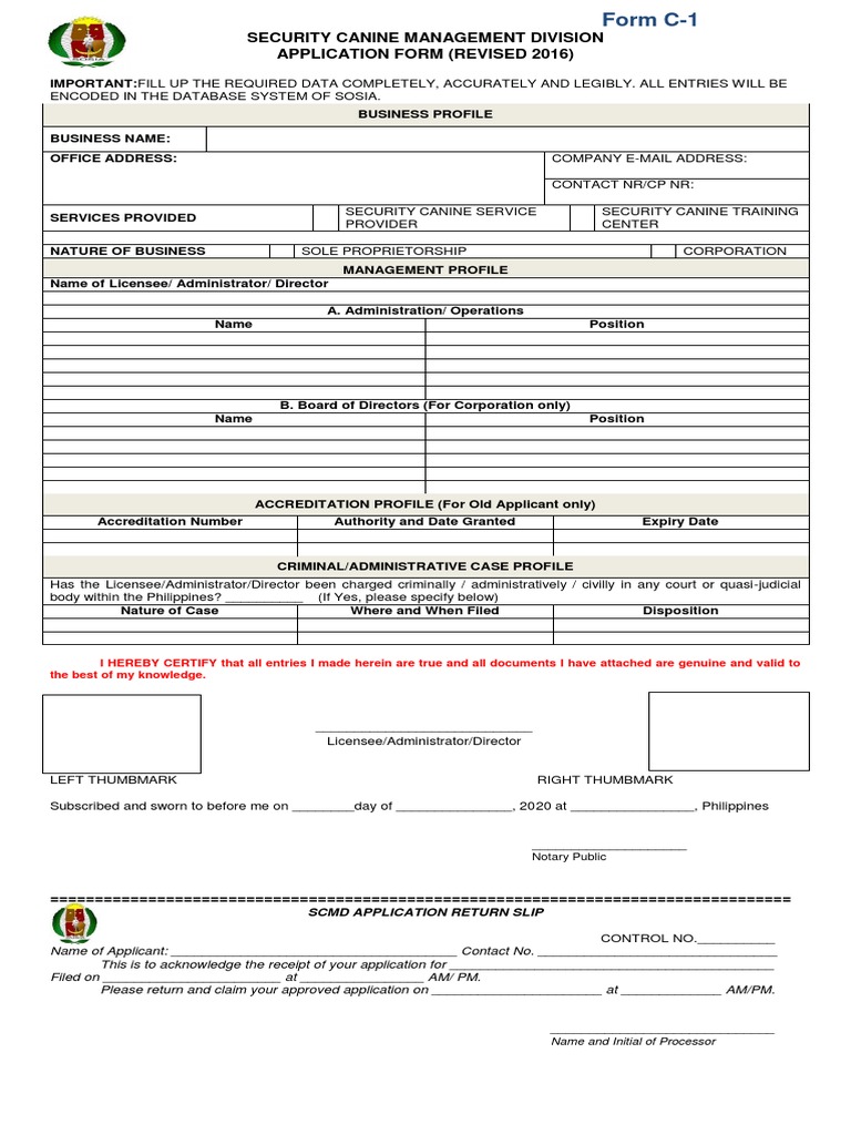 SCMD Application Form For Accreditation | PDF | Business | Justice