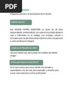 Guión de Presentación Personal | PDF