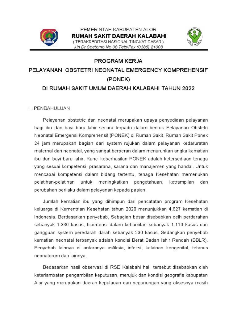 Program Kerja PKBRS | PDF