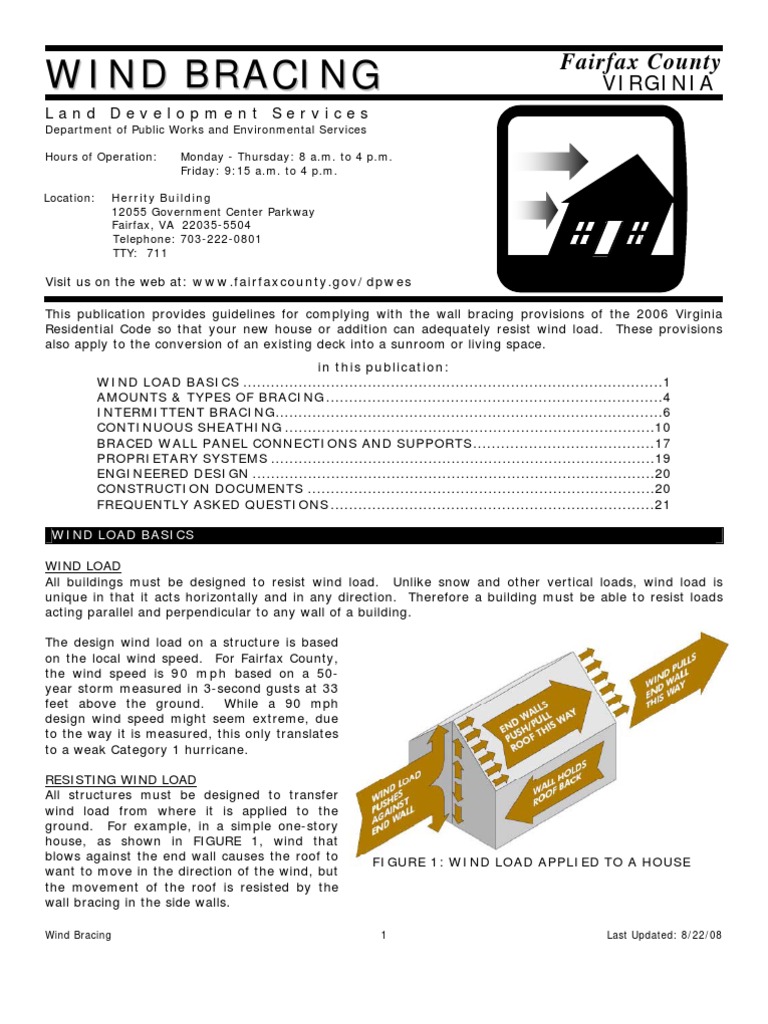 Wind Bracing | PDF | Framing (Construction) | Wall