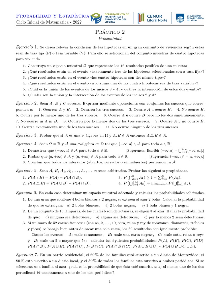 Pye 2022 p2 | PDF | Probabilidad | Matemáticas