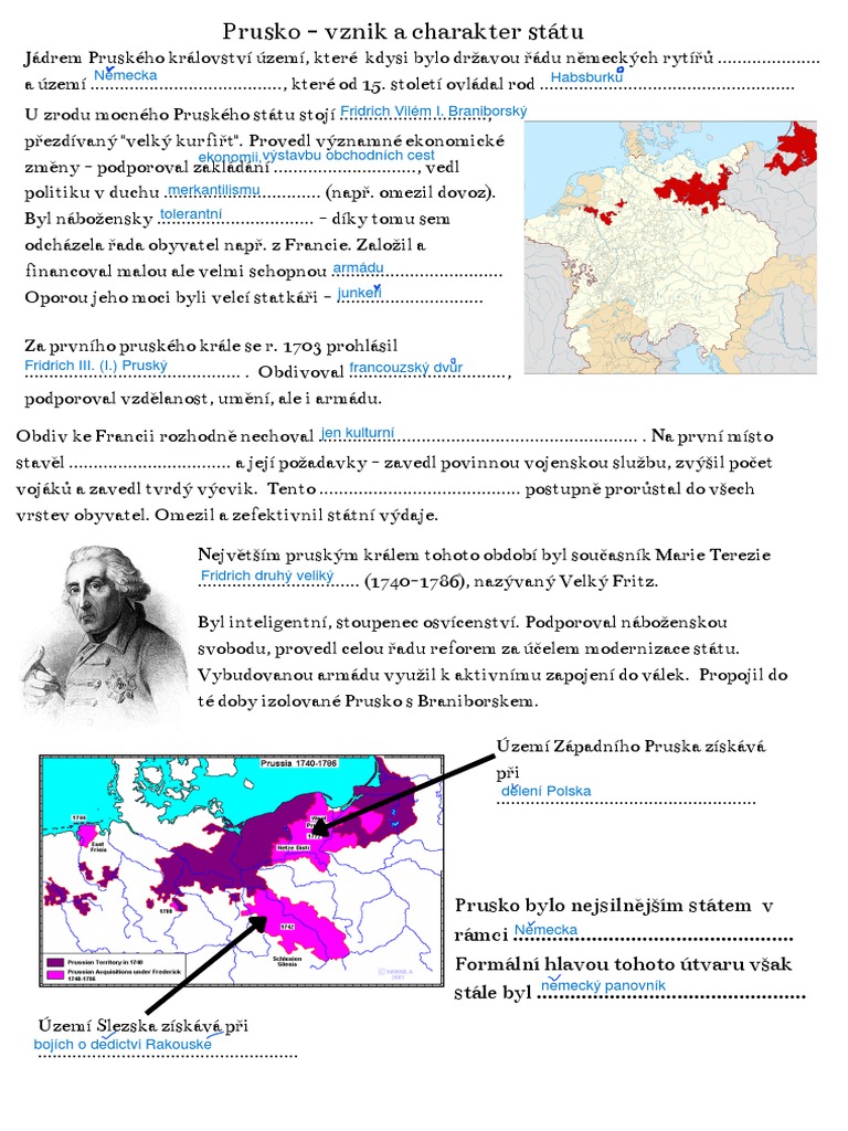Prusko Vznik a Charakter StĂˇtu | PDF