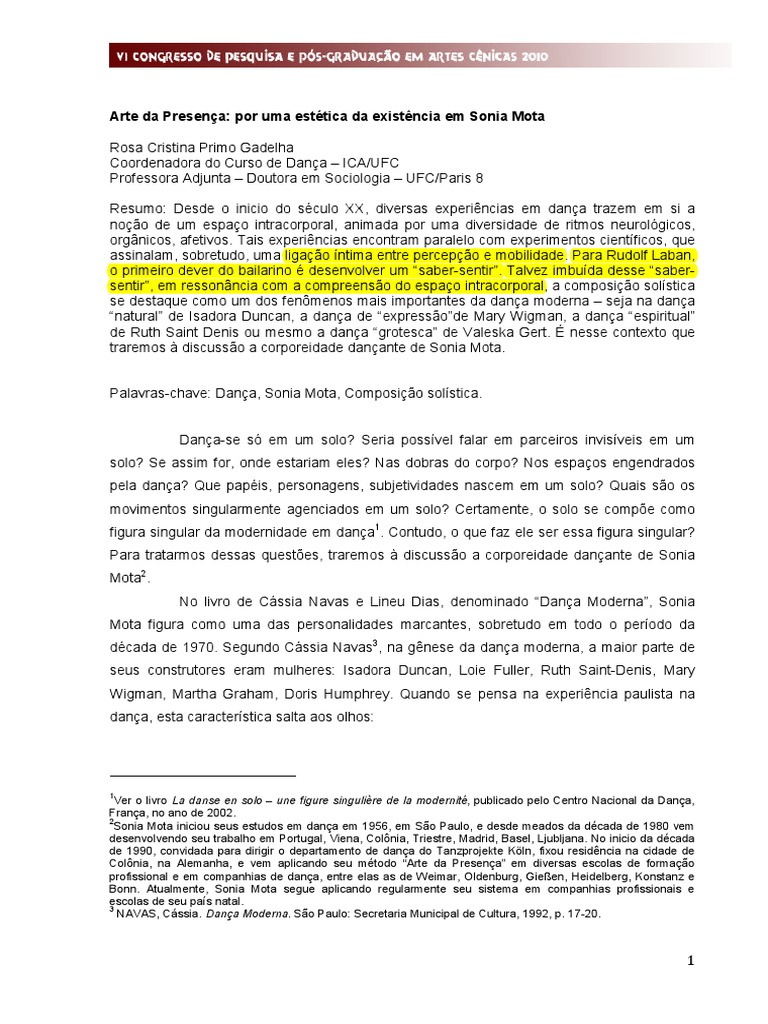 Rosa Primo - Arte Da Presença Por Uma Estética Da Existência em Sonia ...