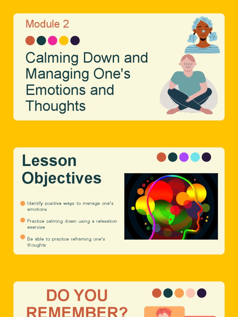 Manage Emotions: Calming Techniques | PDF | Feeling | Thought