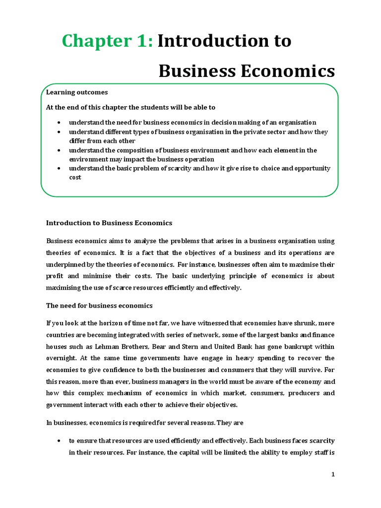 Business Economics Book V1 | PDF | Supply And Demand | Supply (Economics)