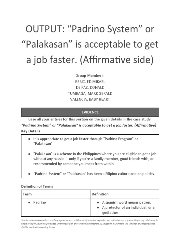 Padrino System | PDF | Employment | Recruitment