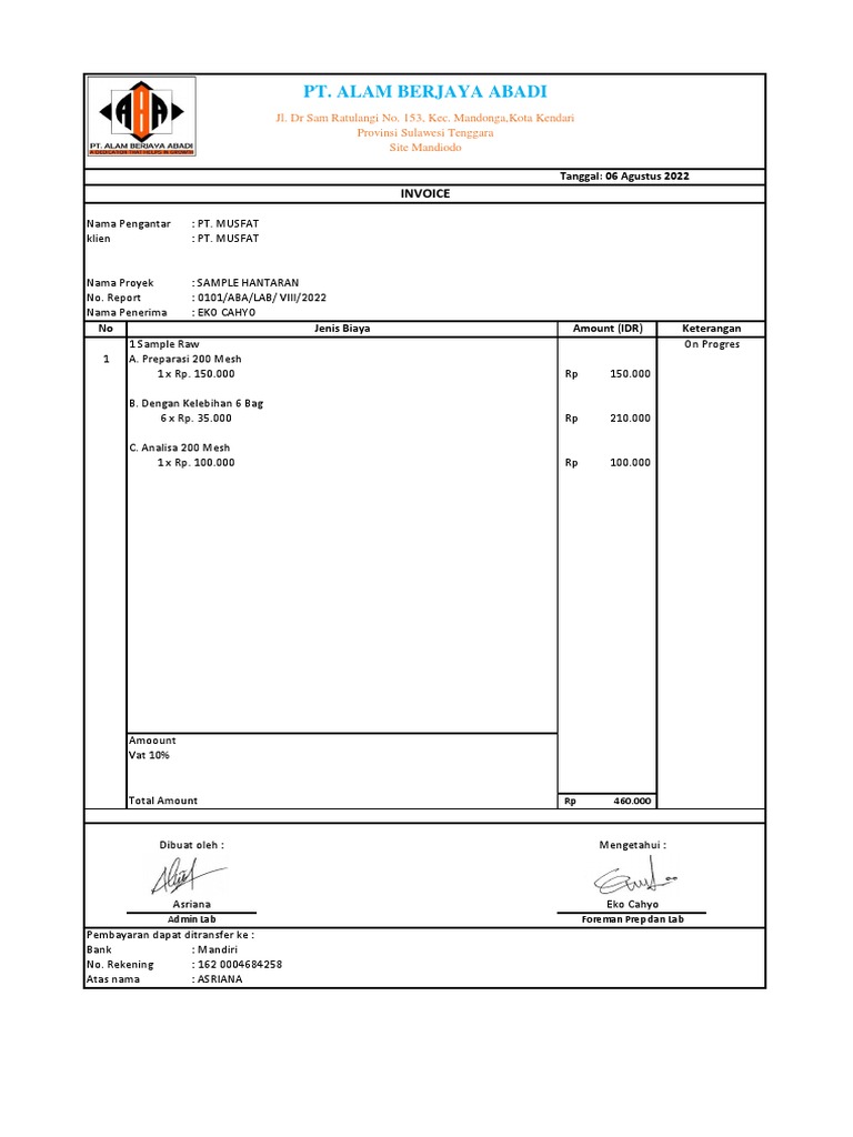 Invoice 101 Pdf