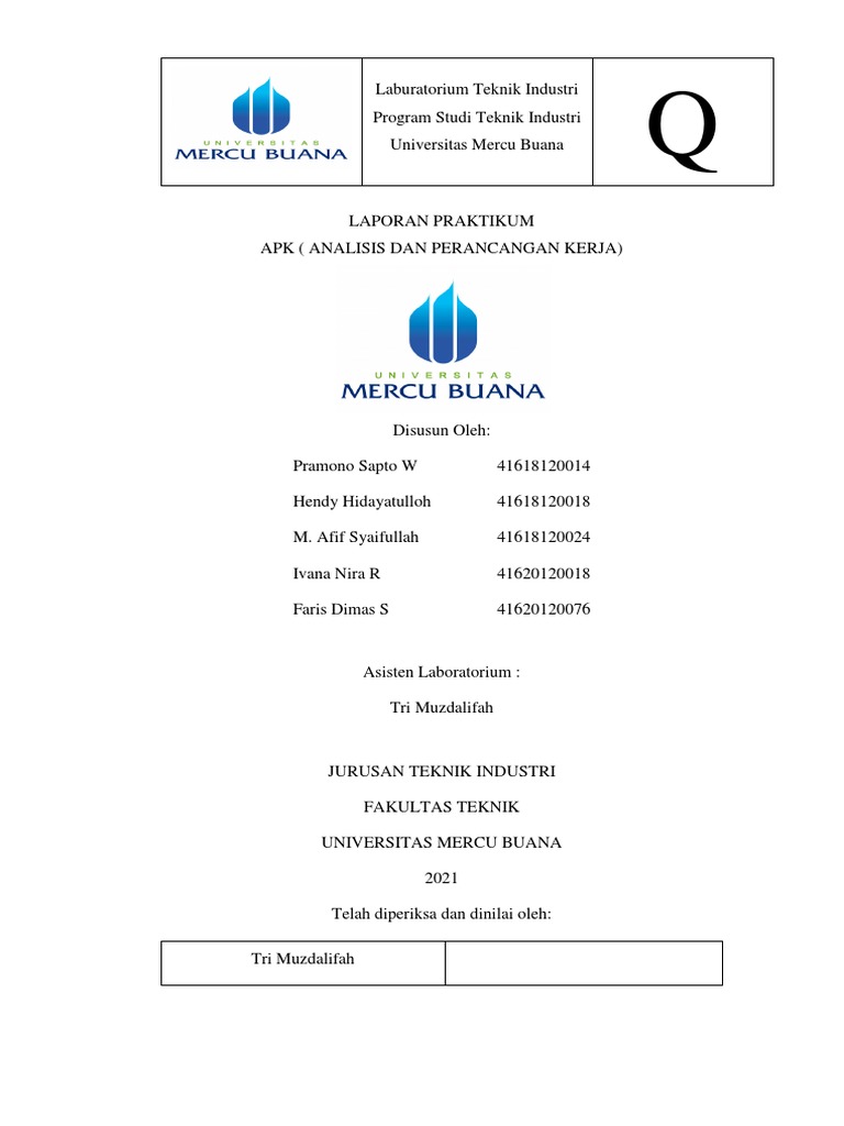 Laporan Full Analisis Perancangan Kerja | PDF Laporan Full Analisis Perancangan Kerja | PDF