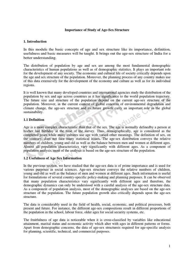 Lonkham Boruah Geography Ug Ii Sem Hc Age Sex Structure Pdf Demography World