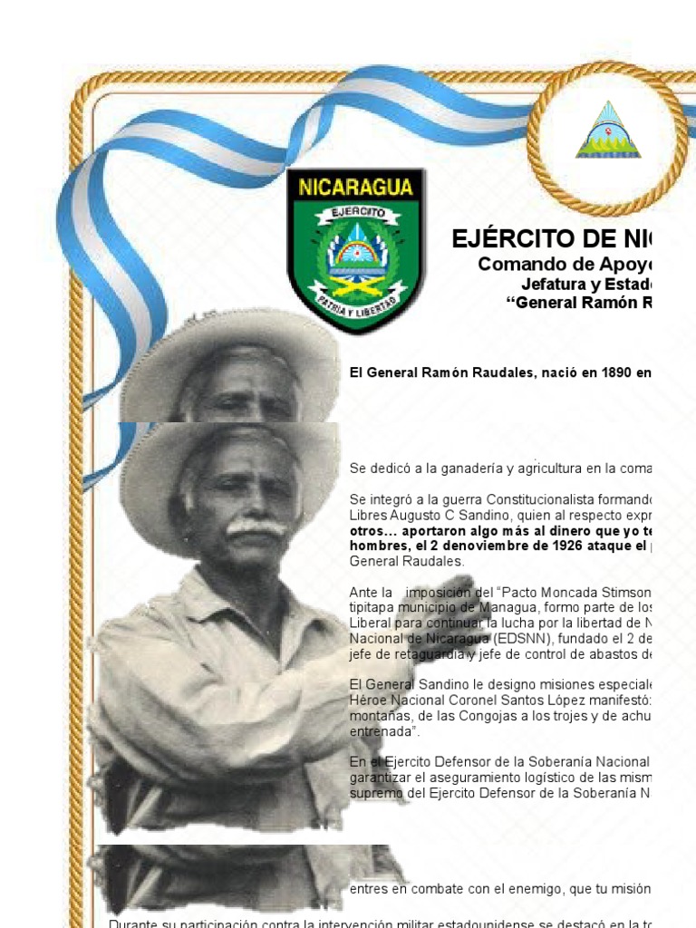 Héroe Nacional: Ramón Raudales | PDF | Nicaragua | Guerra de guerrillas