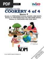 Final Cookery 12 Q2 Module 1 | PDF | Vegetables | Stir Frying